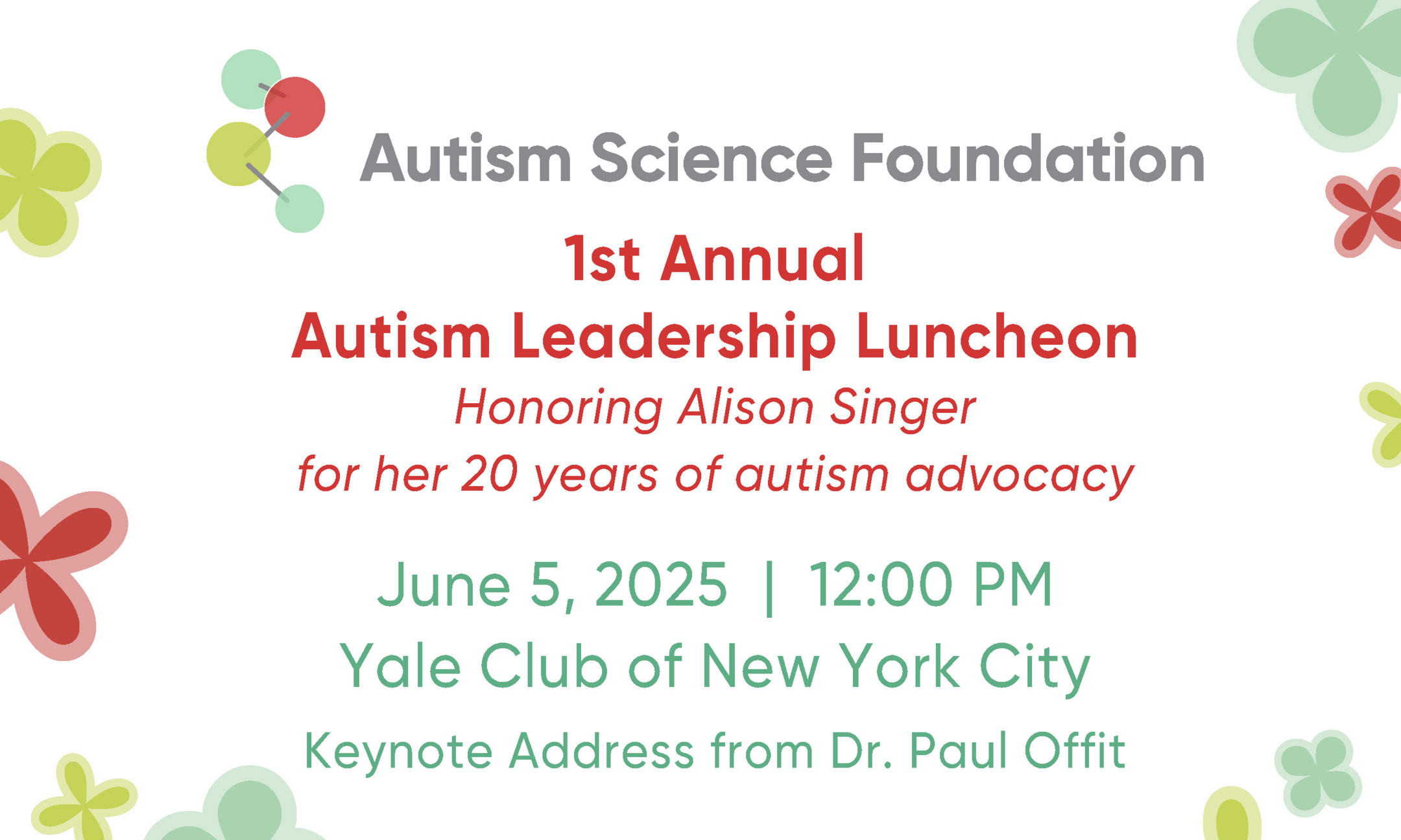 Autism Leadership Luncheon 2025 by Autism Science Foundation