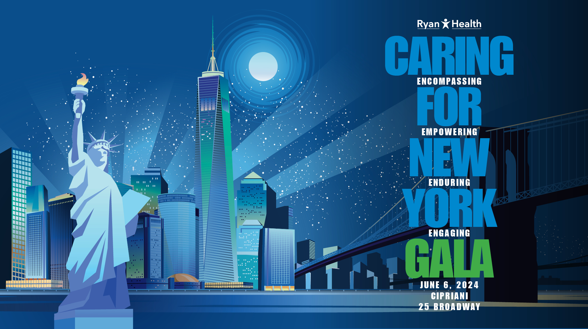 Caring For New York Gala Ads 2024 by Ryan Health and Ryan Chelsea-Clinton
