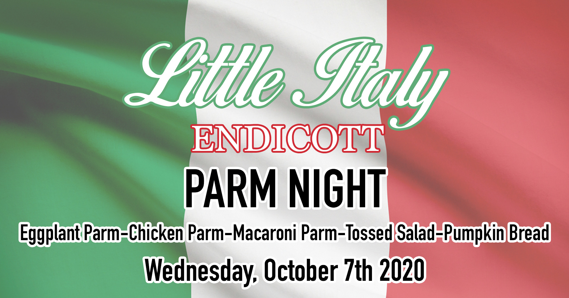 Little Italy Endicott Parm. Night Takeout Dinner by Little Italy ...