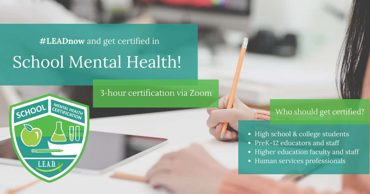 Pop-Up! School Mental Health Certification by Let's Empower, Advocate ...