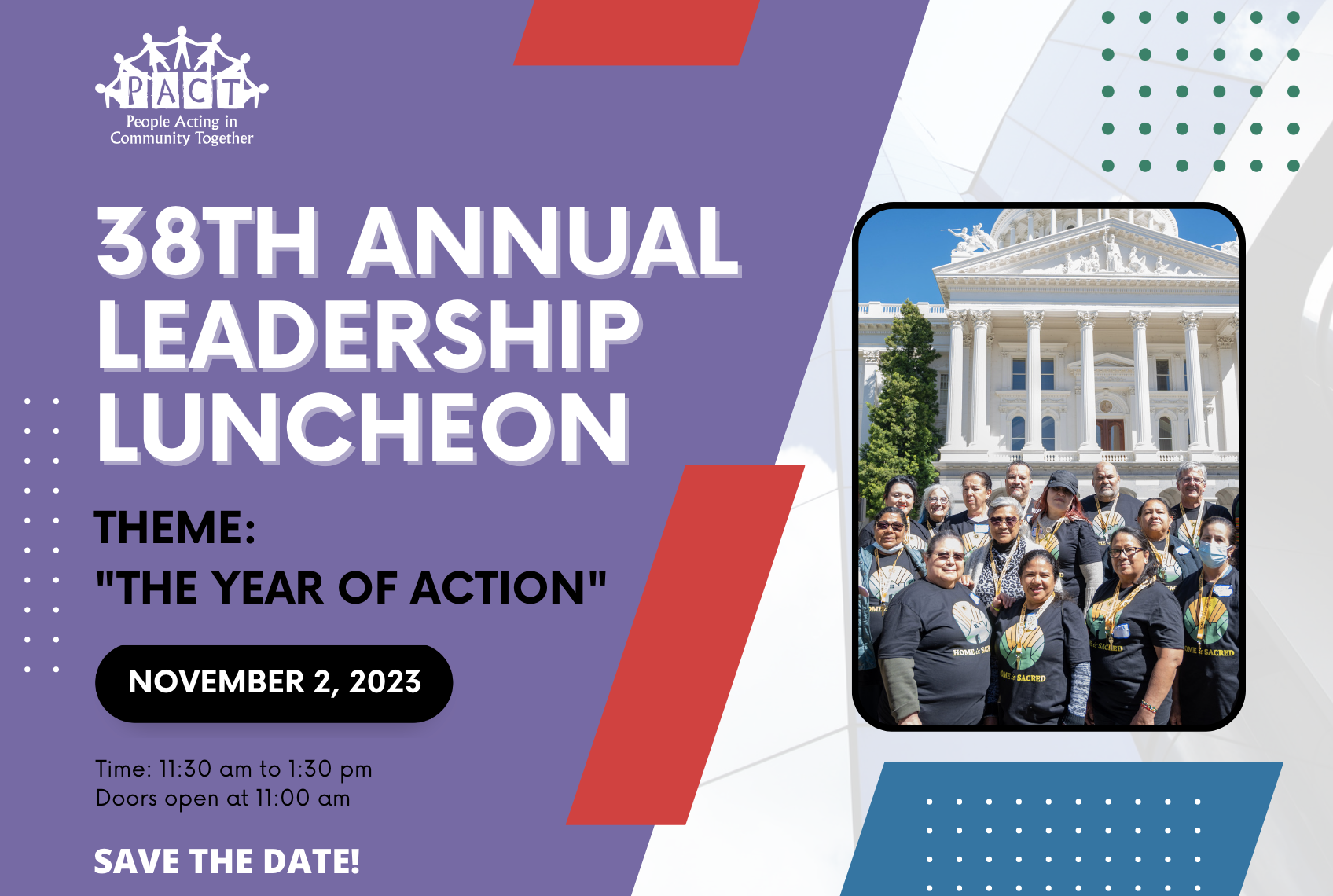 38th Annual Leadership Luncheon - The Year of Action! by PACT's 38th ...