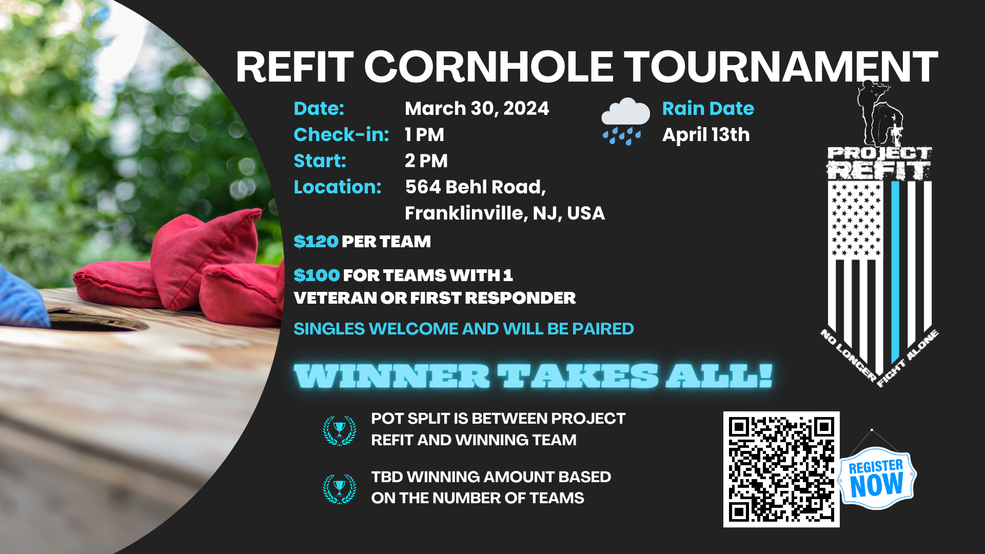 Refit Cornhole Tournament by Project Refit
