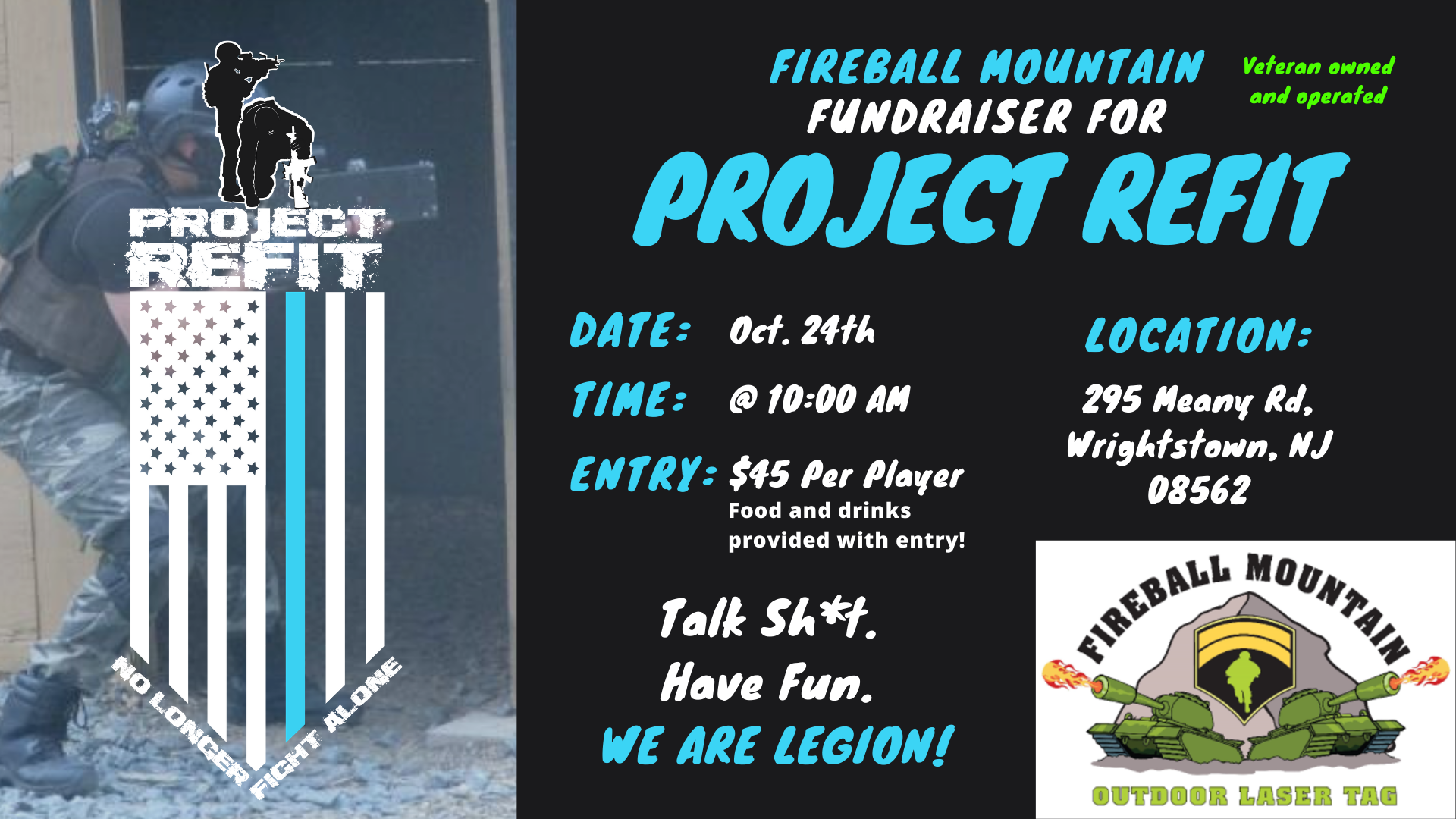 Fireball Mountain Outdoor Laser Tag! by Project Refit