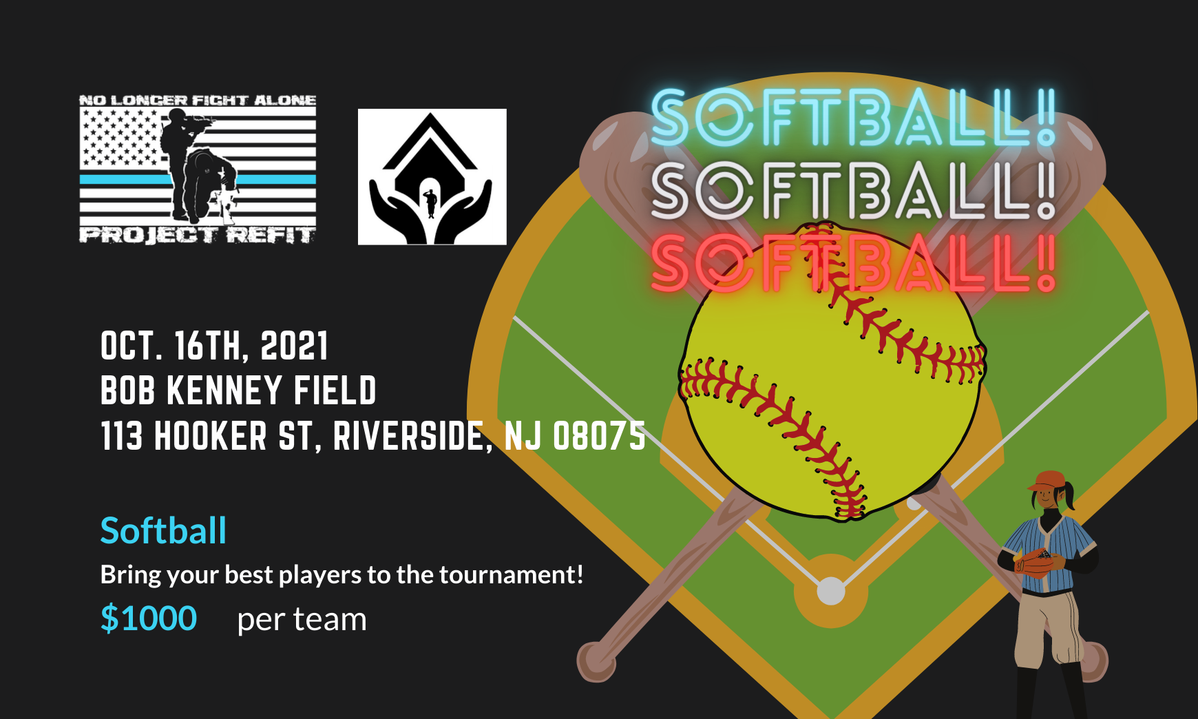 Project Refit and TVRC 1st Annual COED Softball Tournament by Project Refit