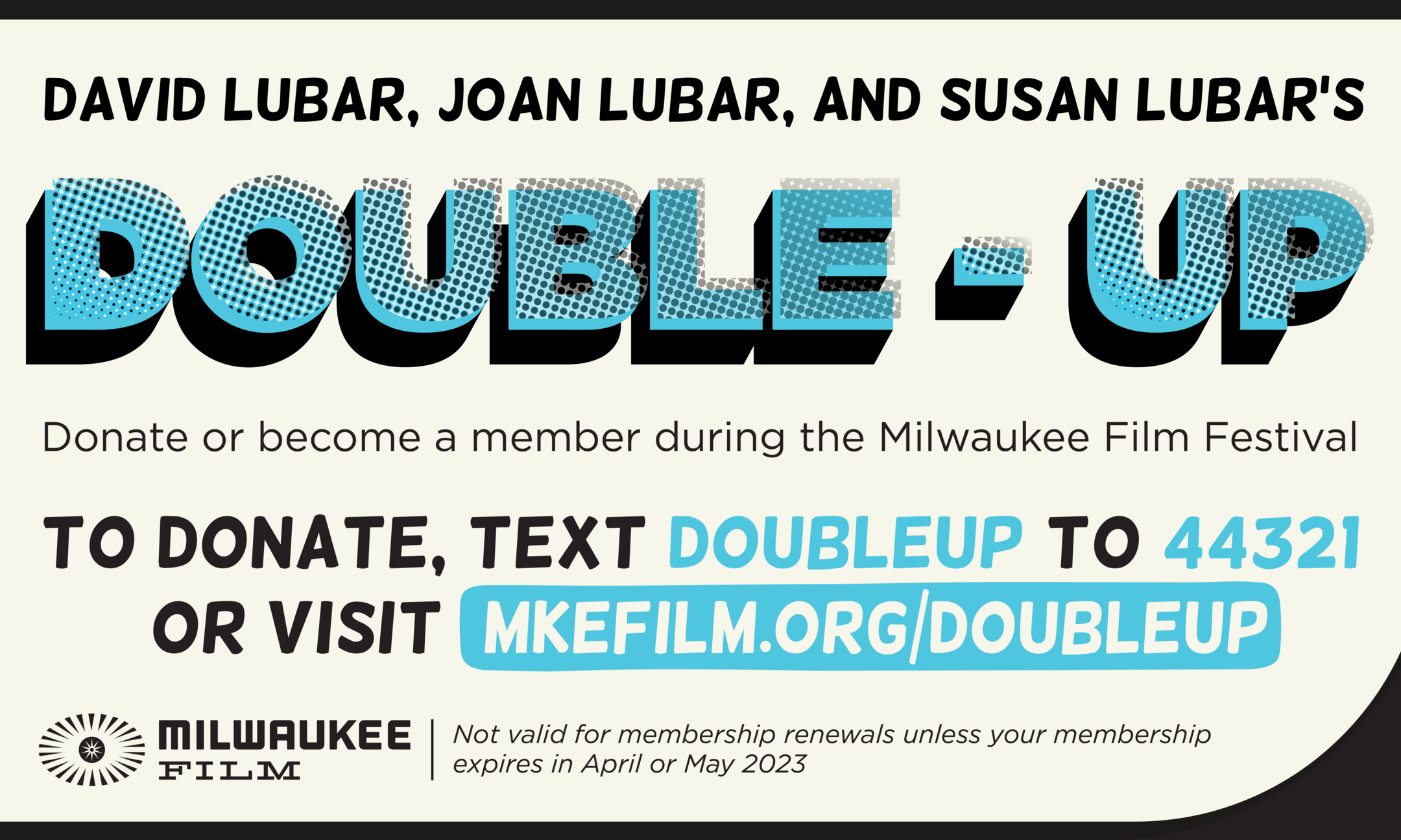 Donate Now | DAVID, JOAN, AND SUSAN LUBAR DOUBLE UP CHALLENGE by ...