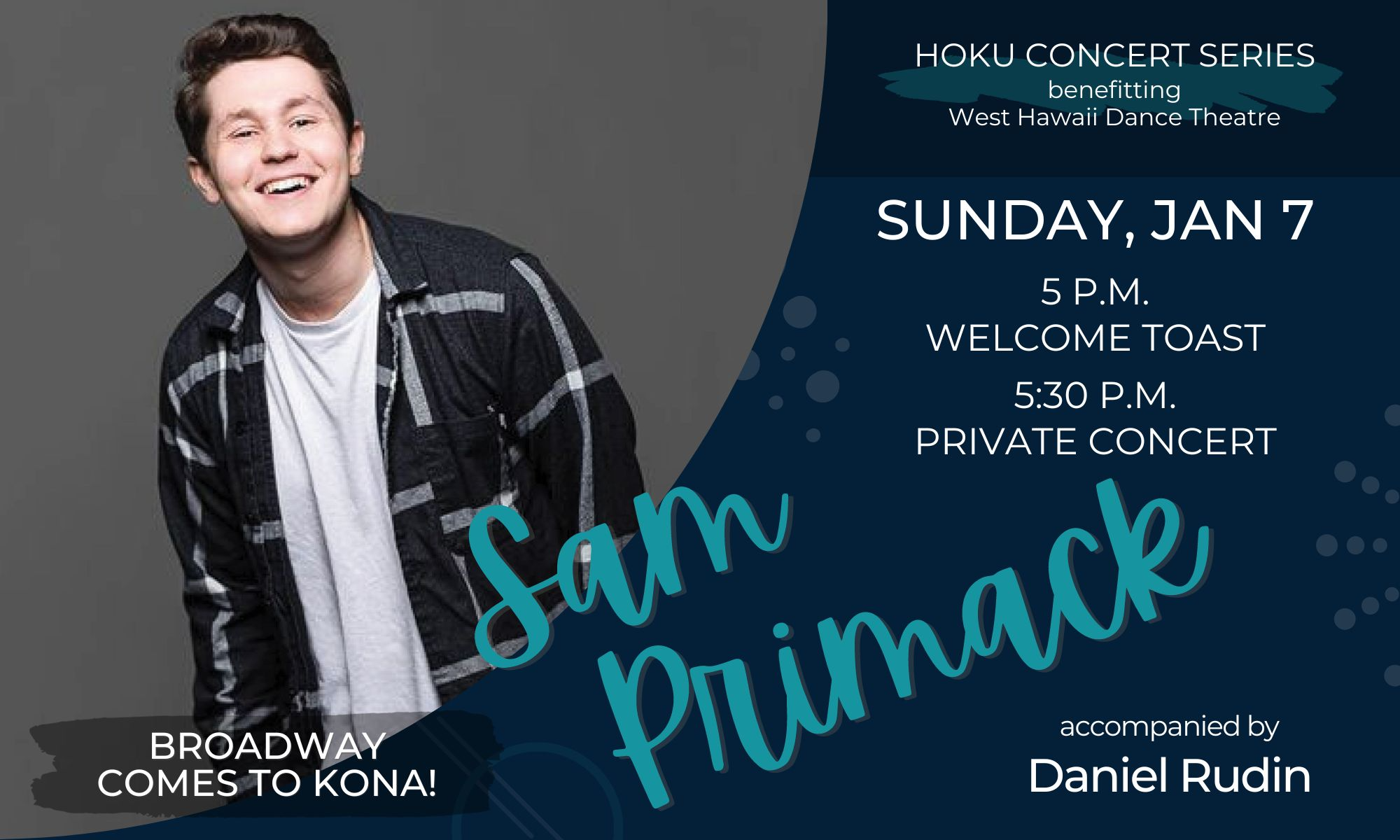 Live Cabaret Concert with Sam Primack-Jan. 7 by West Hawaii Dance ...