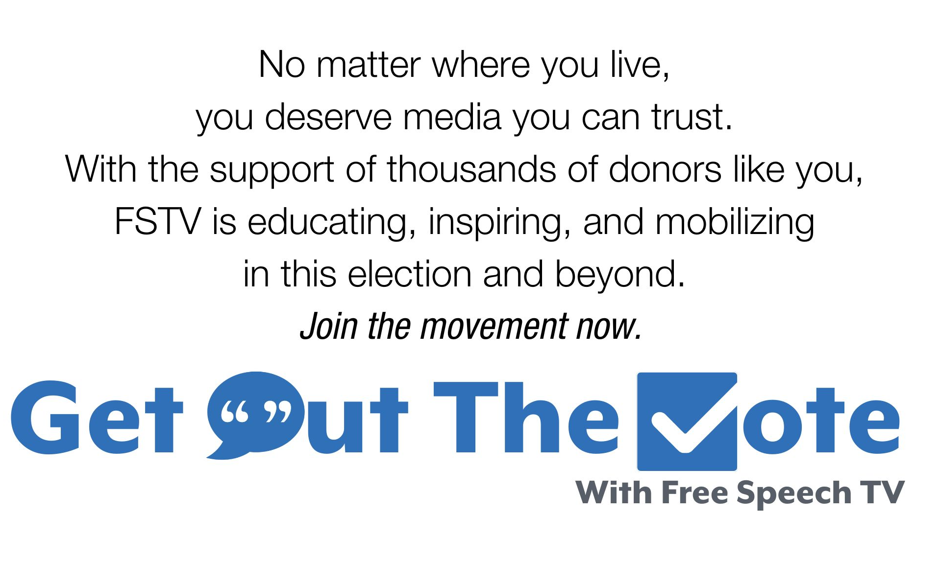 Donate Now | Yes! I want to help spread the word about FSTV! by Free ...