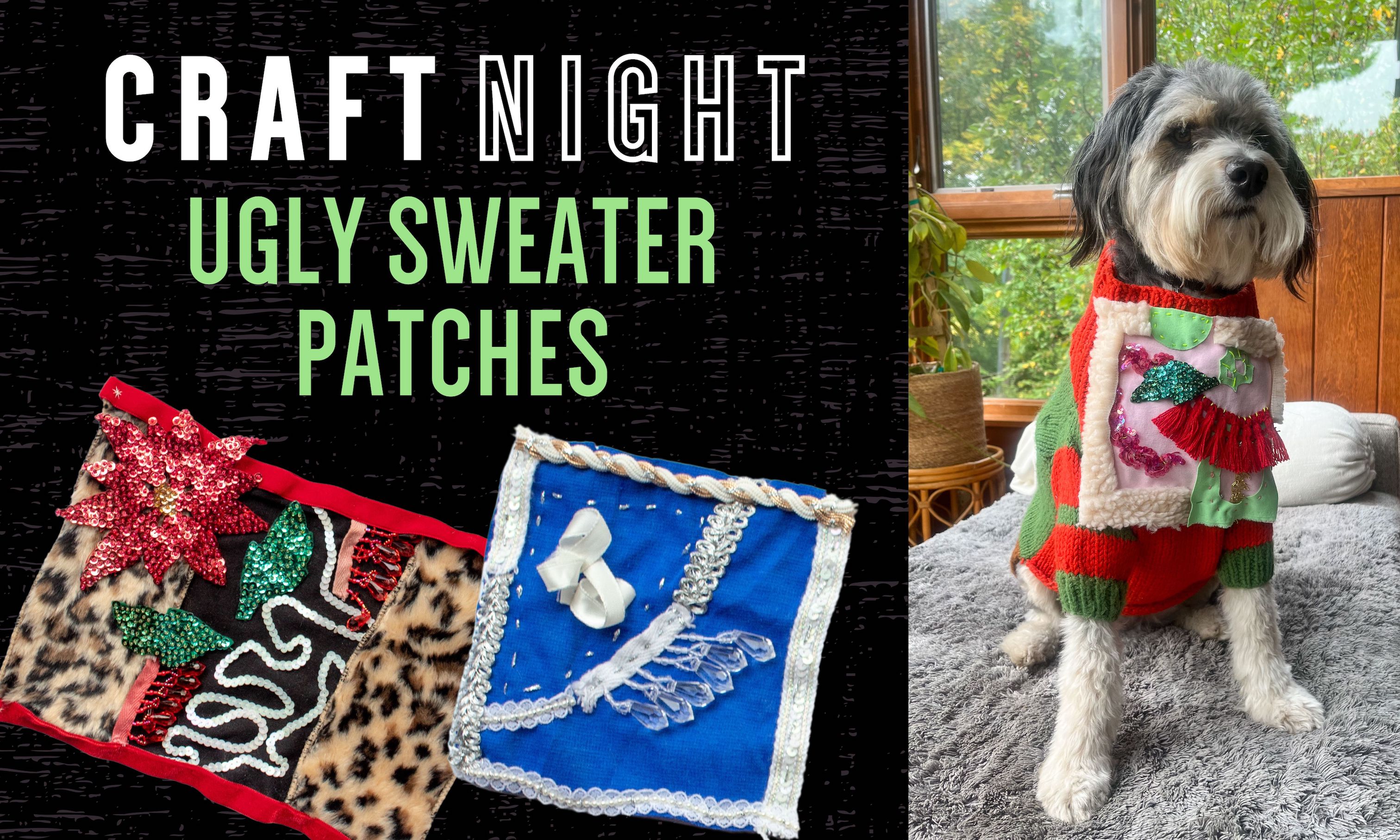 Craft Night: Ugly Sweater Patches by Textile Center