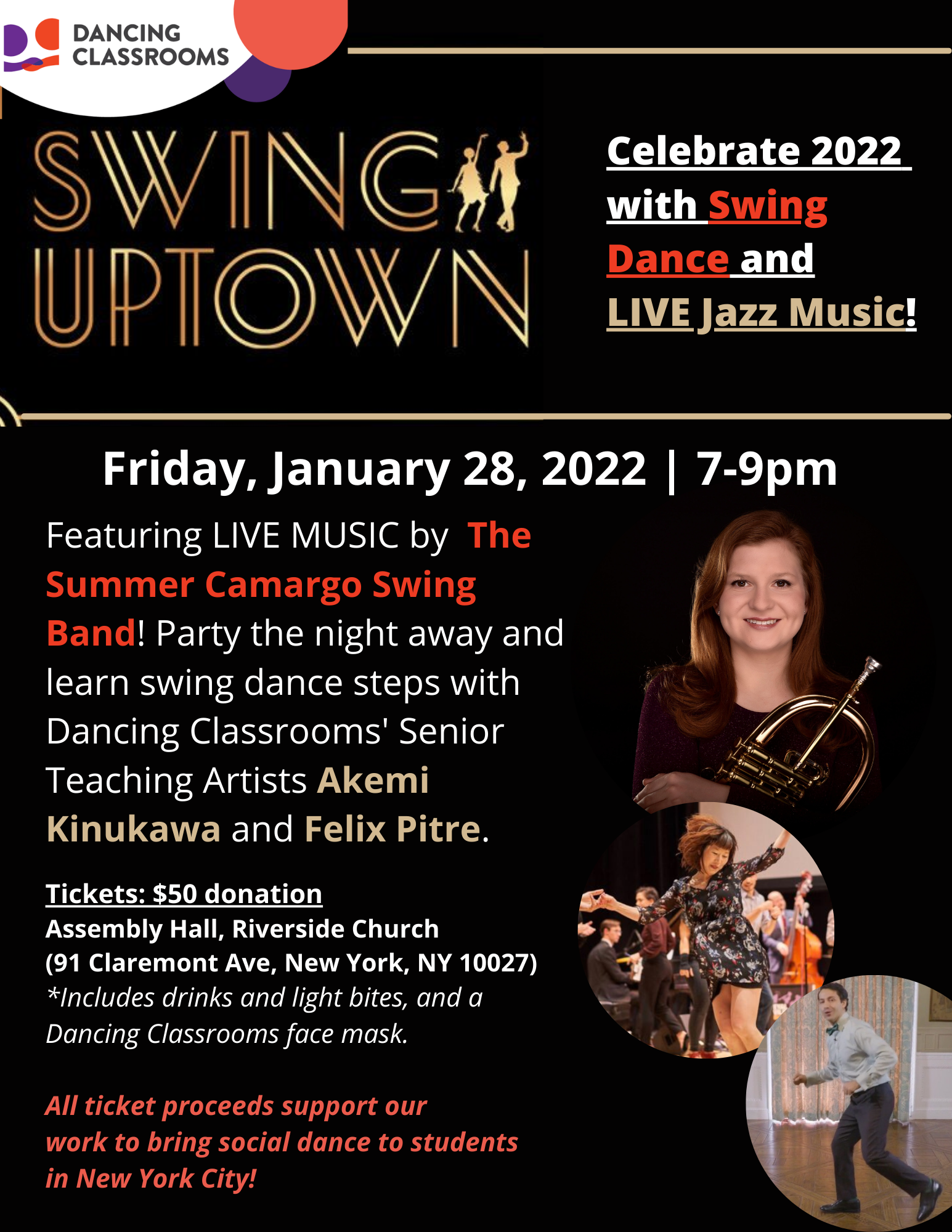 SWING UPTOWN: A festive night of swing dance to support Dancing ...