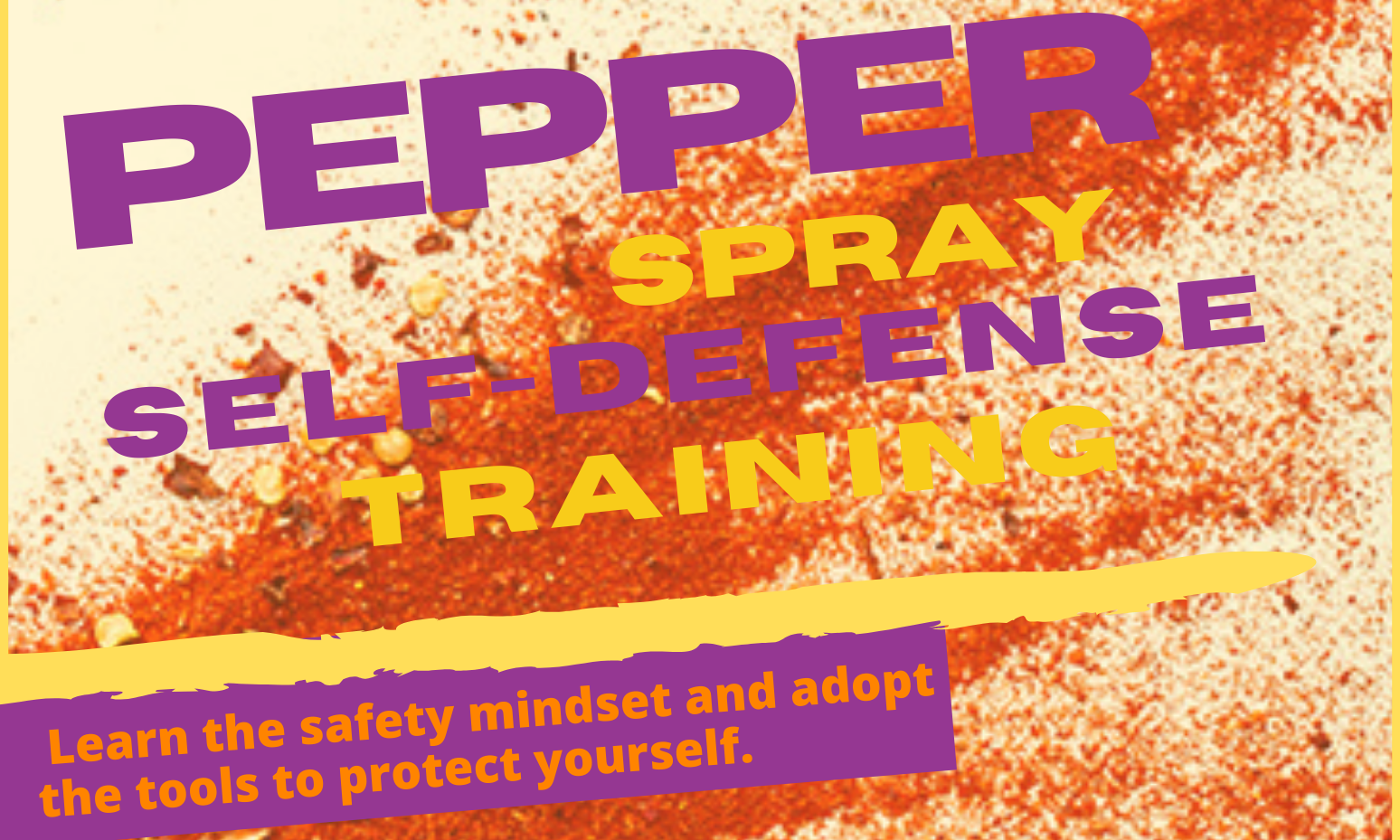 Pepper Spray Self-Defense Course 50% rate by Glacier Queer Alliance
