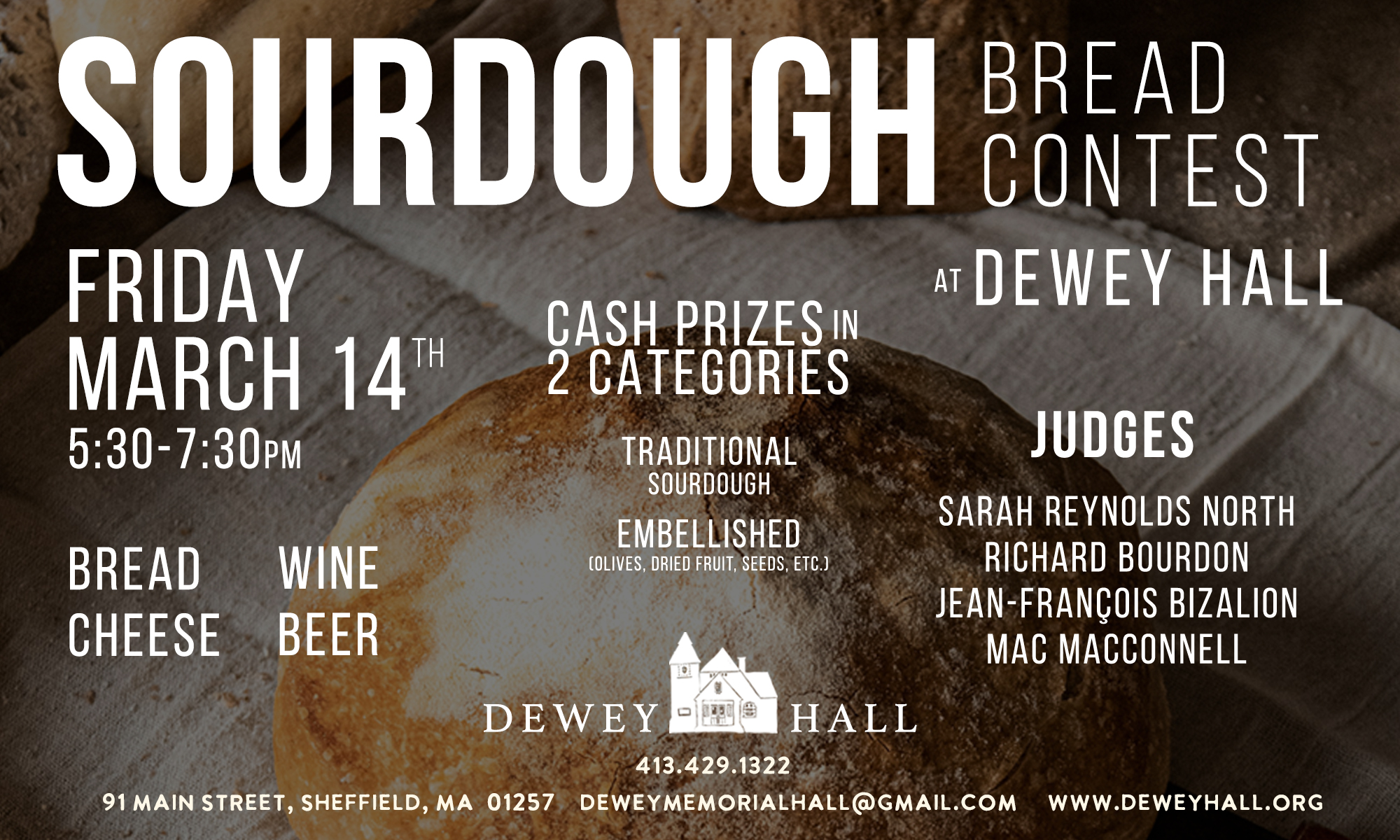 Sourdough Bread Contest 2025 by Dewey Memorial Hall