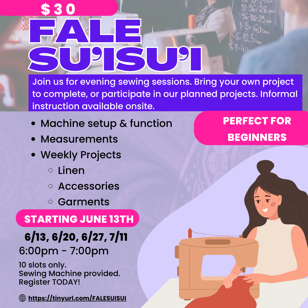 Fale Su'isu'i - Sewing sessions at Le Maota by Samoan Solutions