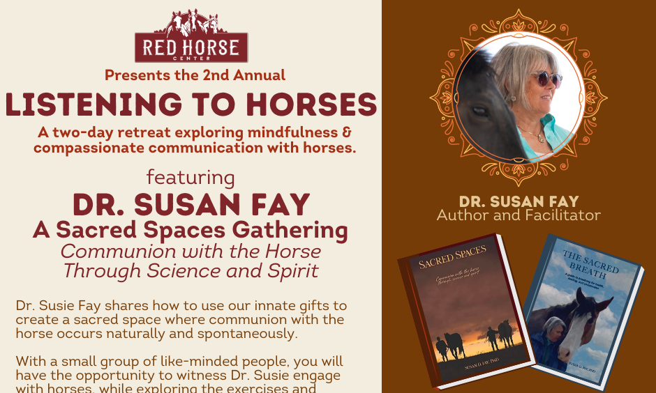 Listening to Horses: A two-day retreat with Dr. Susan Fay, exploring ...