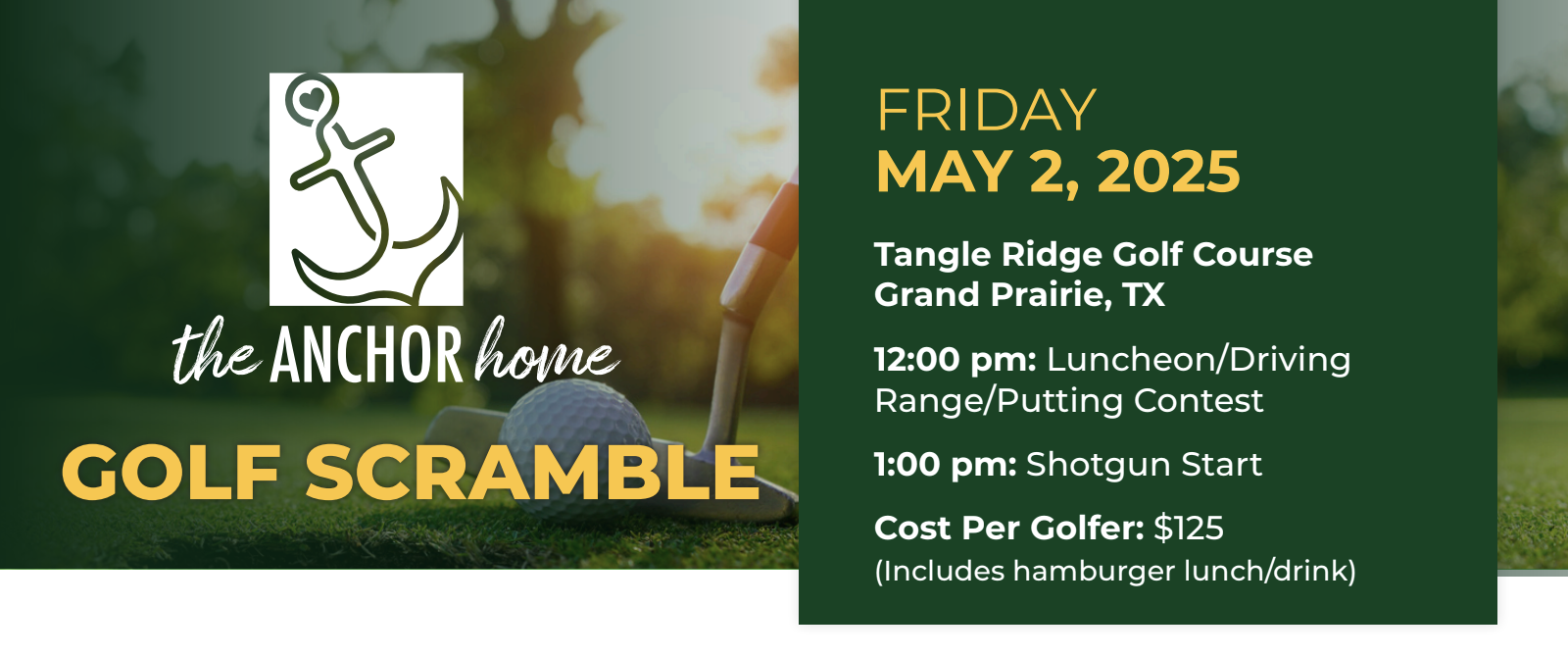 2025 The Anchor Home Golf Scramble by The Anchor Home