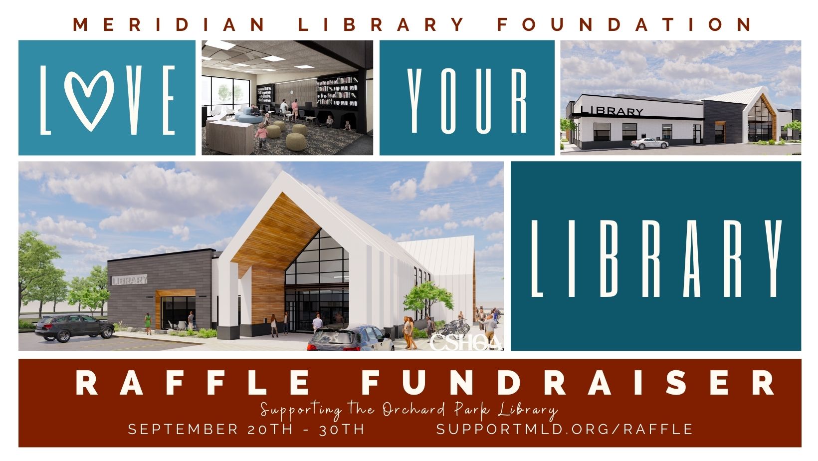Love Your Library 2021 Raffle Fundraiser by Meridian Library Foundation
