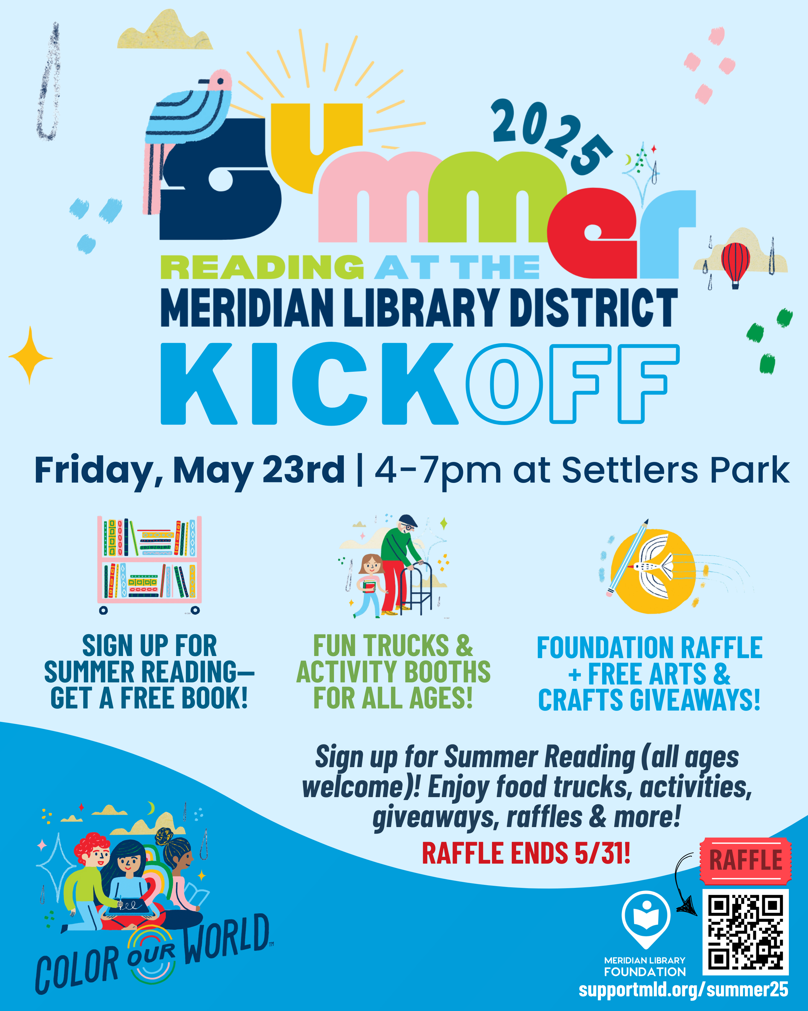 Summer Reading Kickoff Raffle '25 by Meridian Library Foundation