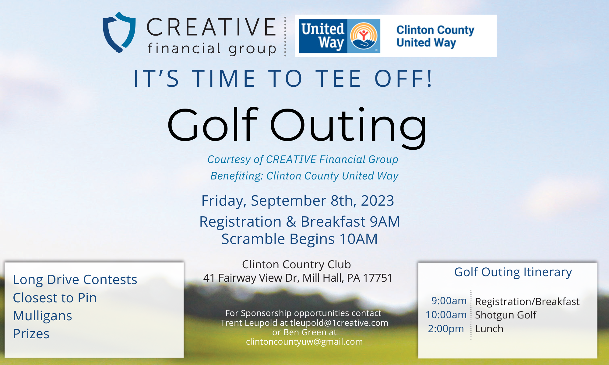 CREATIVE Financial Group Golf Tournament benefitting the Clinton County United Way by Clinton ...