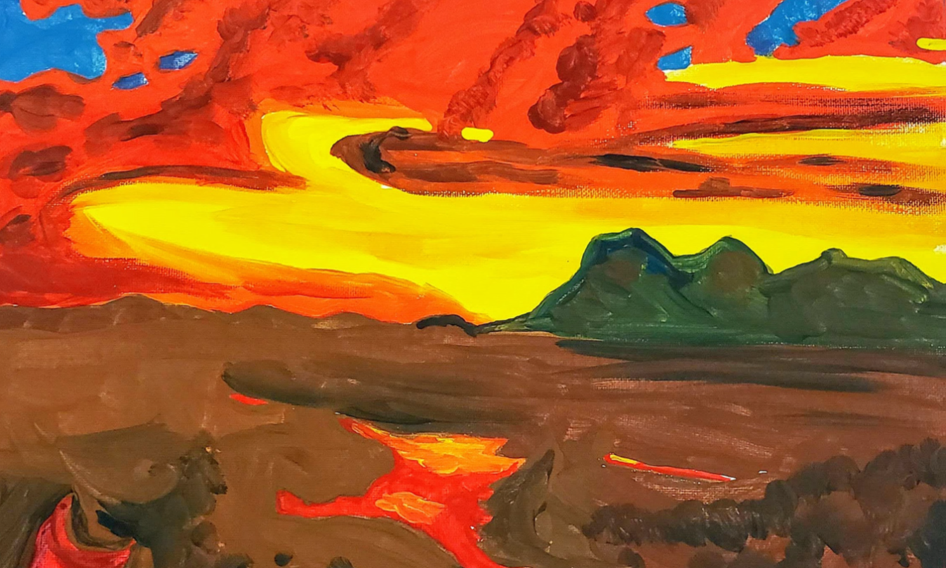 Sunset Scenery Guided Painting Art Kit by Education Programs