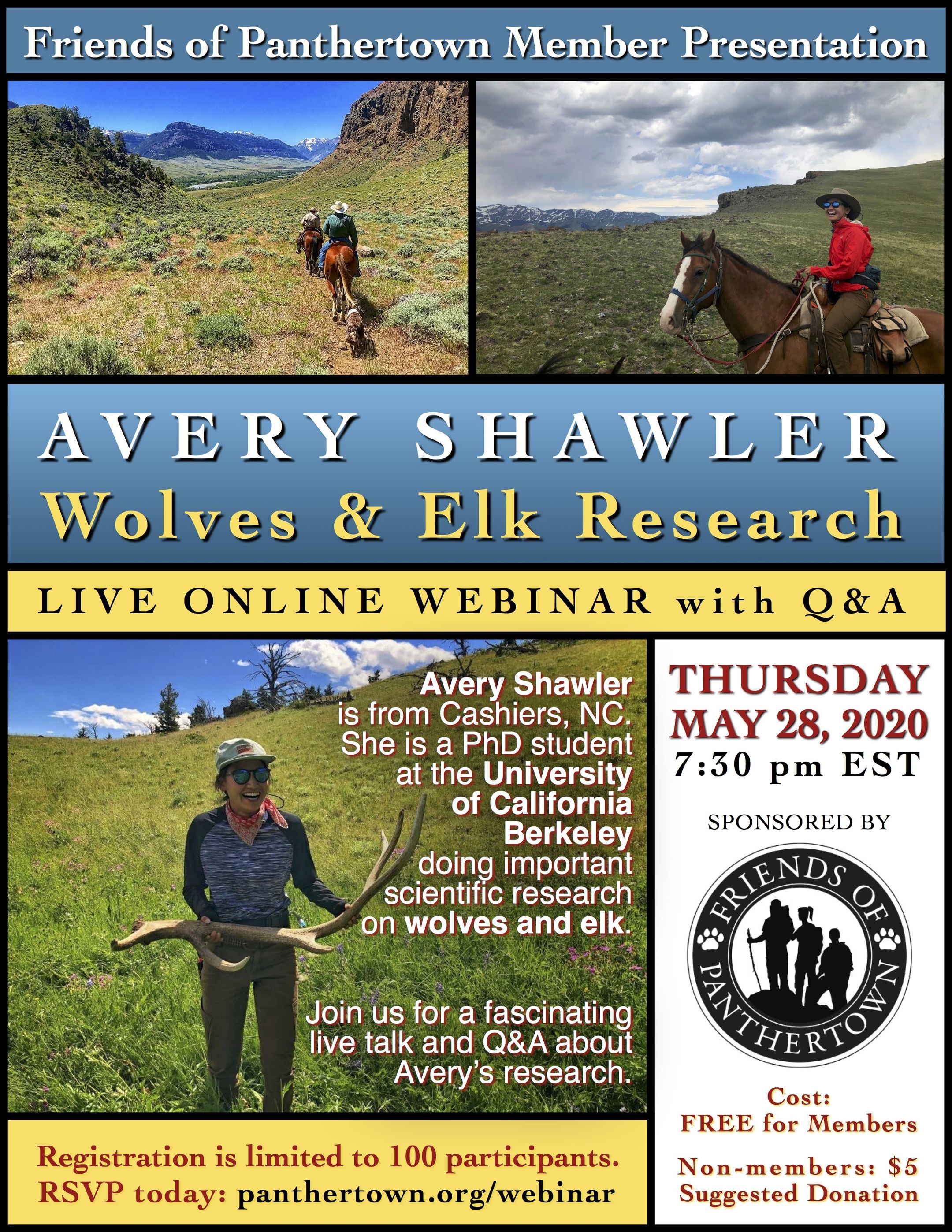 Avery Shawler Wolves & Elk Research by Friends of Panthertown