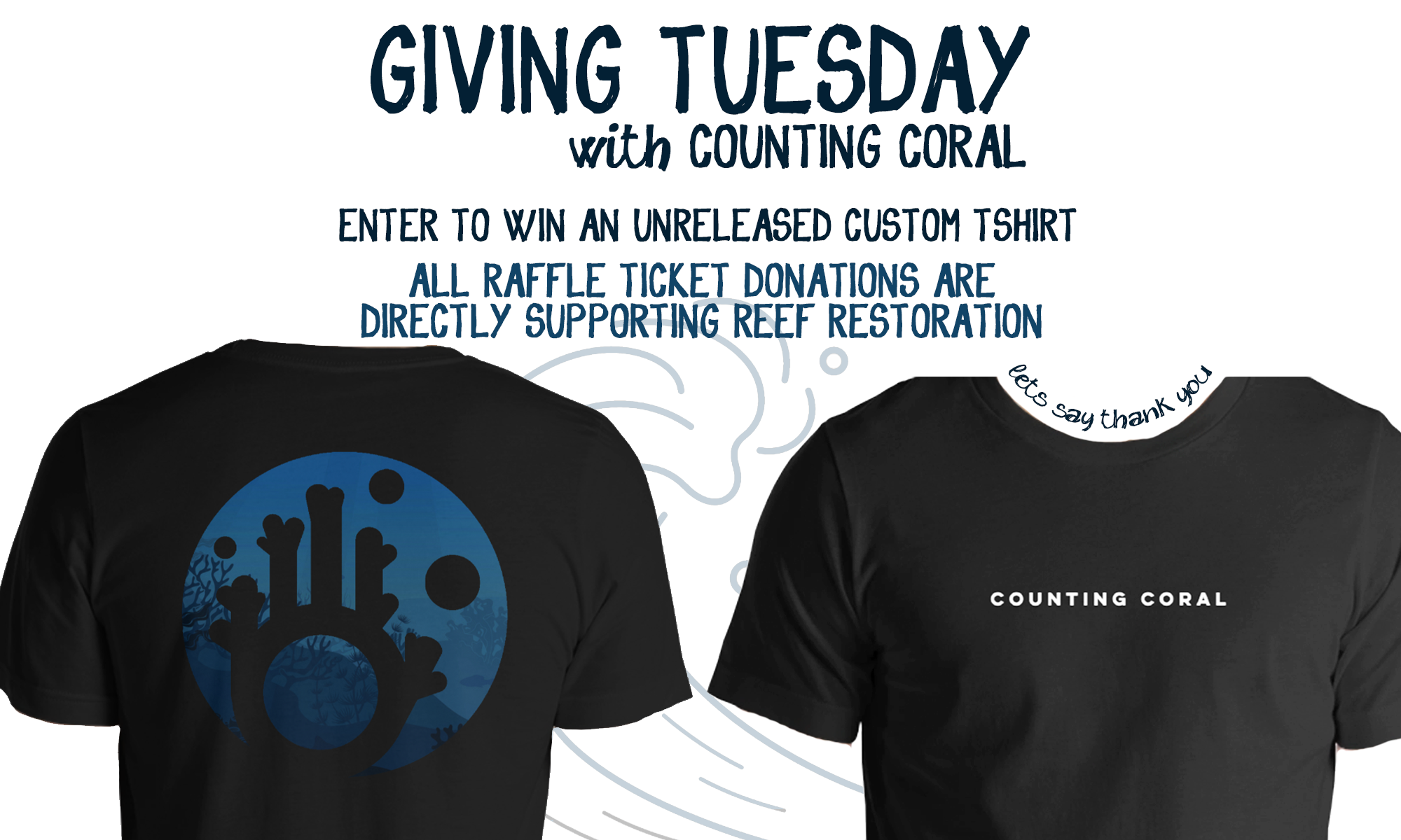T-Shirt Raffle by Counting Coral