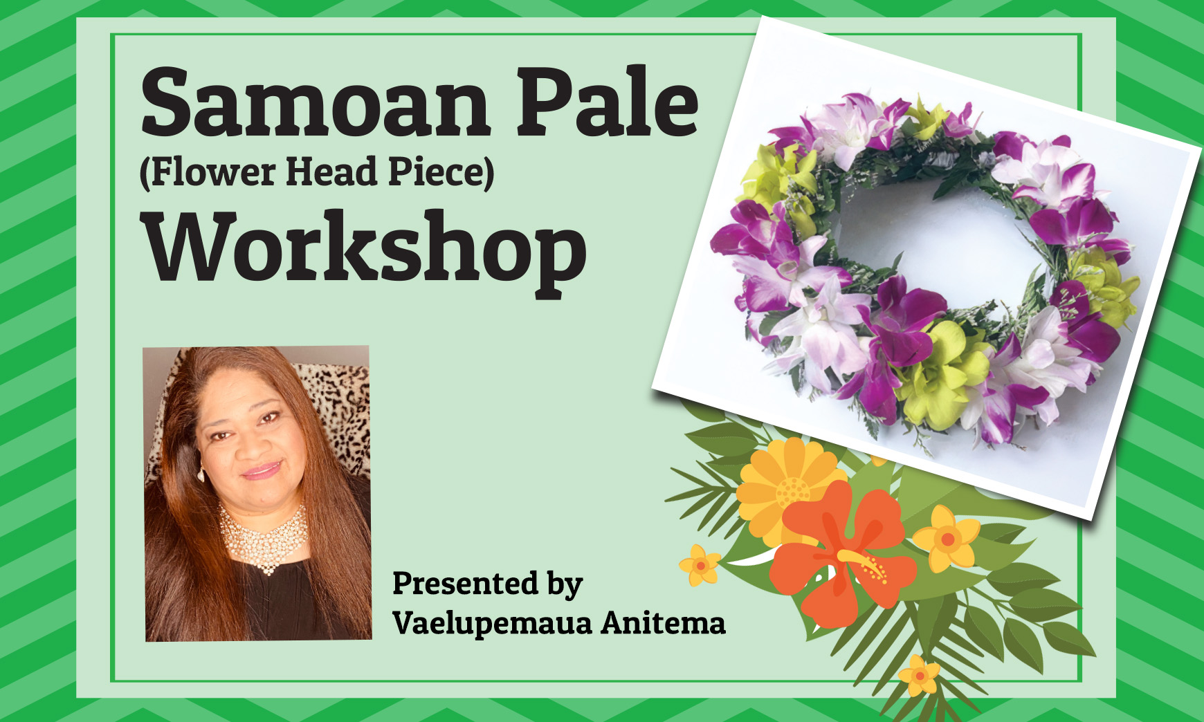 Samoan Pale (Flower Head Piece) Workshop, June 7, 2024, 5 pm - 7 pm at ...