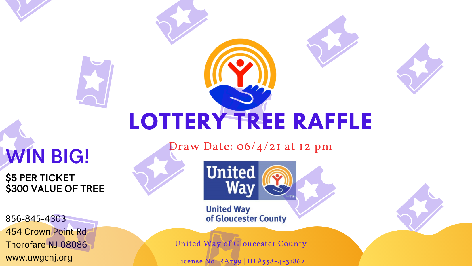 Lottery Tree Drawing 6/4/2021 by United Way of Gloucester County